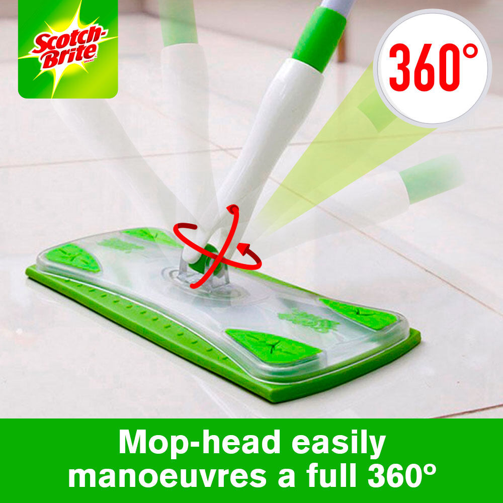 3M | Scotch Brite Easy Sweeper Flat Mop + 5 Disposable Sheet (1 Pc/Pac ...