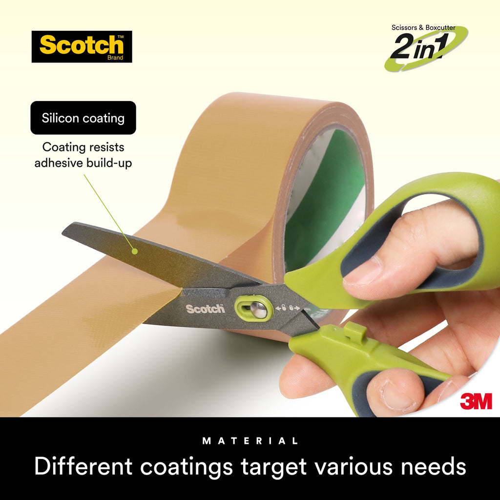 3M Scotch Non-Stick Unboxing Scissors – Visionary Solutions Sdn Bhd