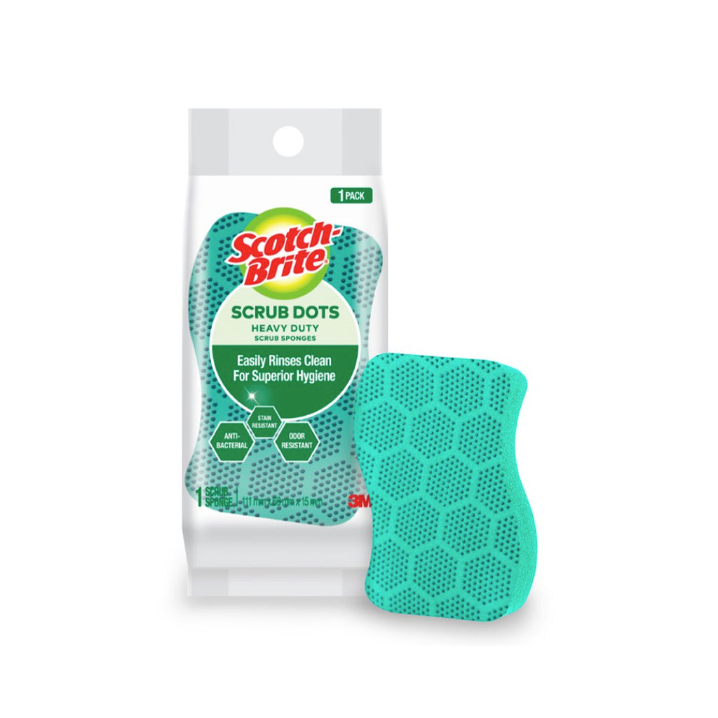 3M Scotch Brite Heavy Duty Scrub Dots Antibacterial Scrub Sponge - Sta ...